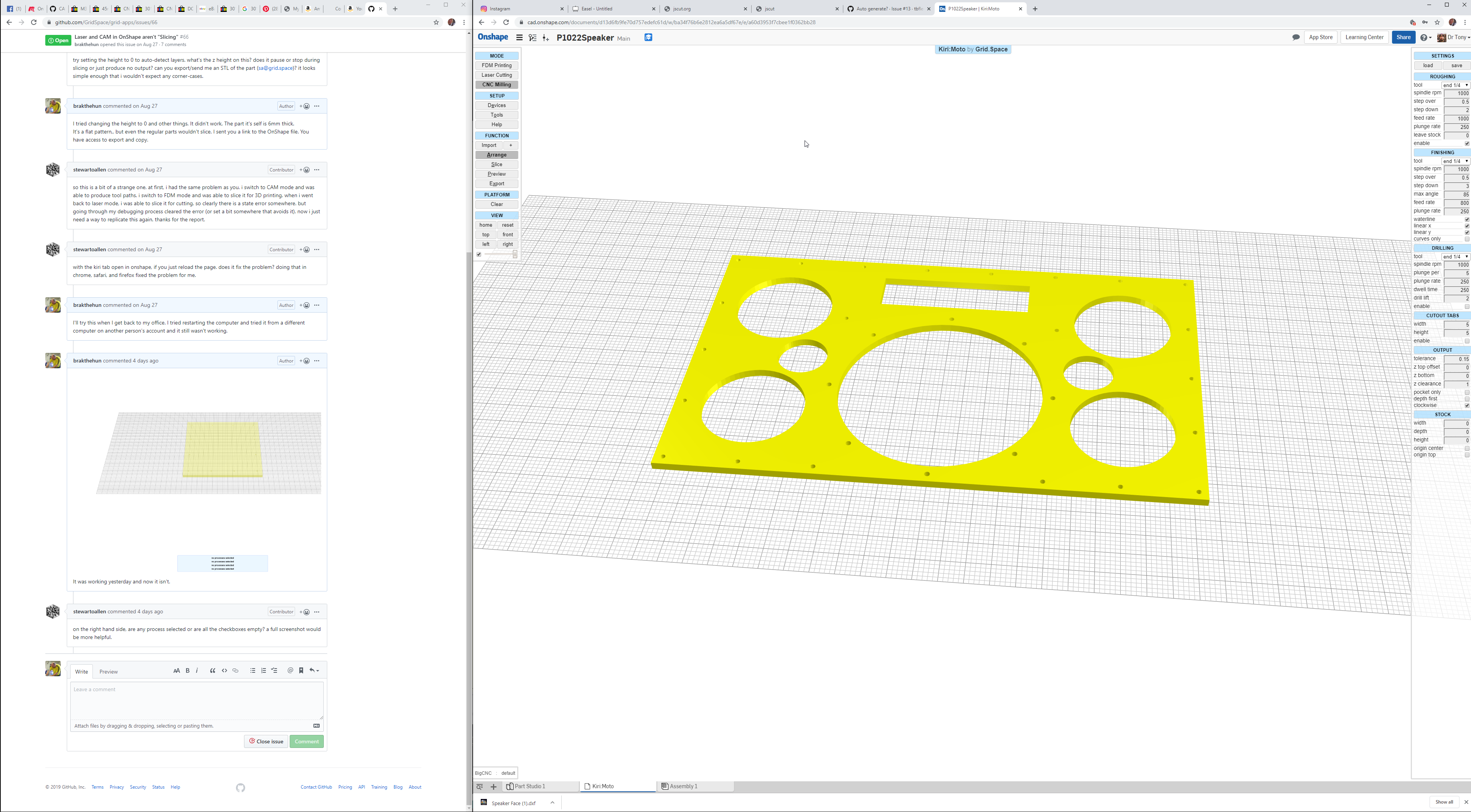 Laser and CAM in OnShape aren't "Slicing" · Issue #66 · GridSpace/grid-apps · GitHub