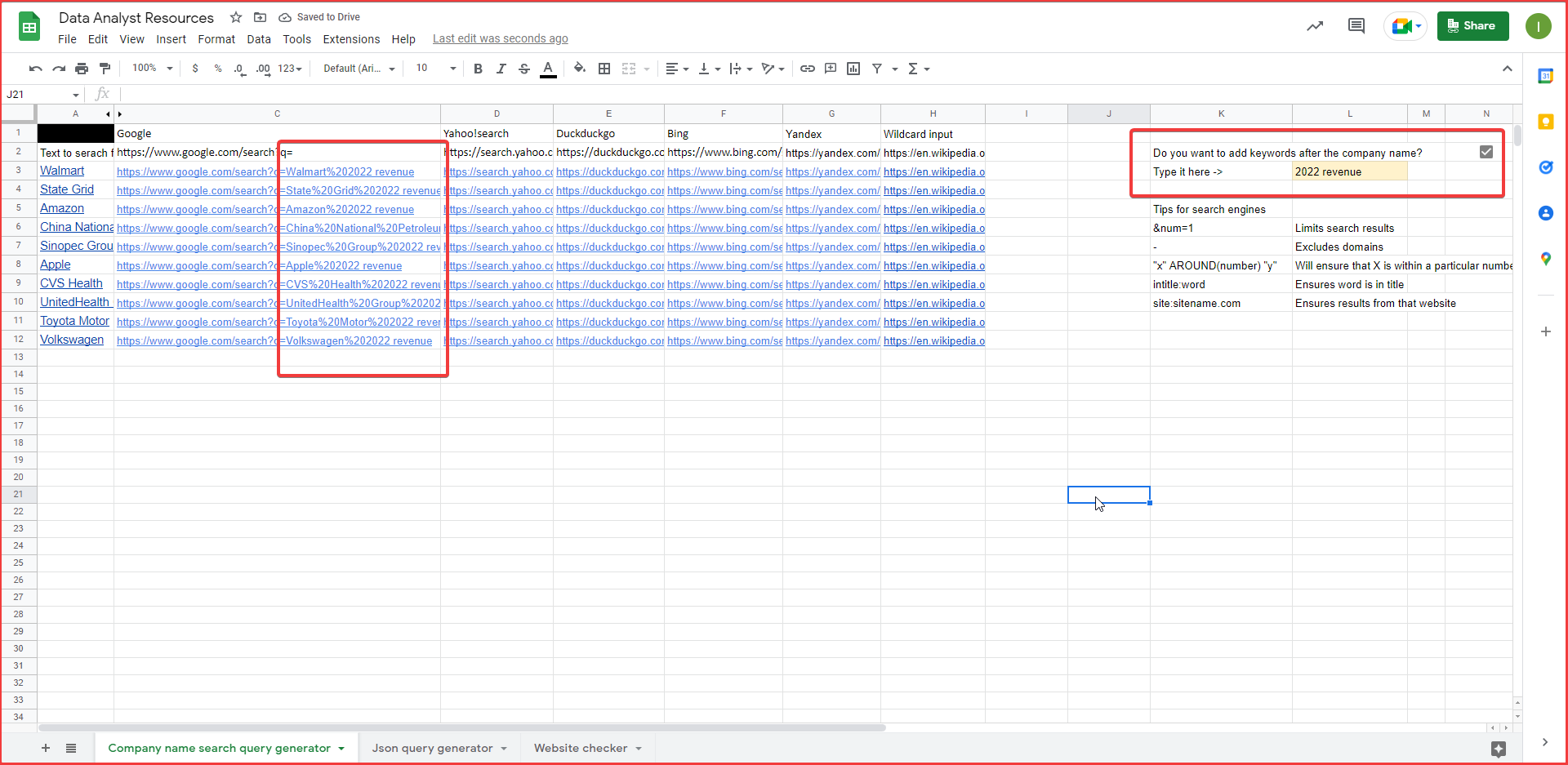 GitHub - irinelul/SearchQueryGenerator: This tool generates a list of ...
