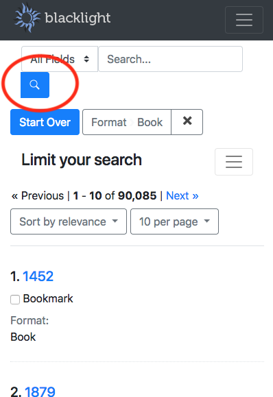 Fix wrapping search button on mobile · Issue #1961 · projectblacklight/blacklight · GitHub