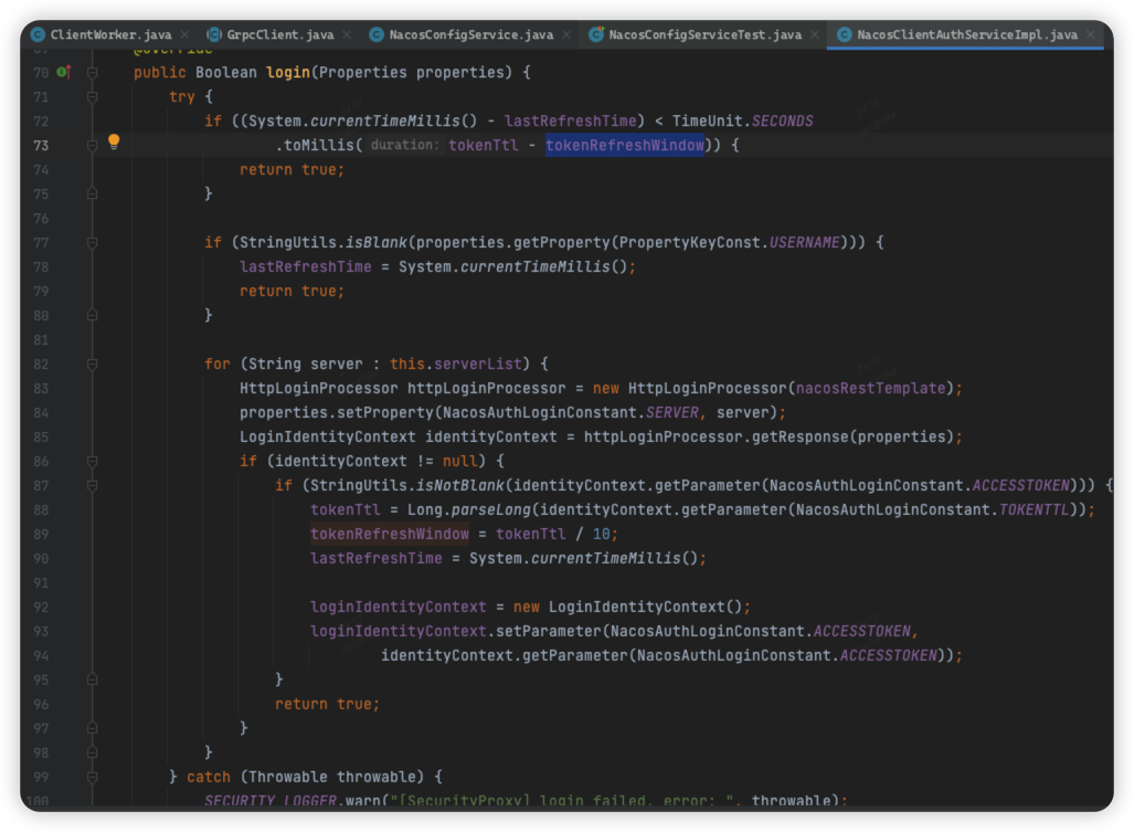 Nacos client 登录会有线程安全问题 · Issue #9315 · alibaba/nacos · GitHub