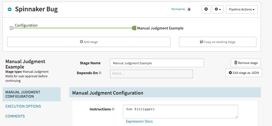 Bare ${trigger} in Manual Judgement Instructions crashes UI · Issue ...