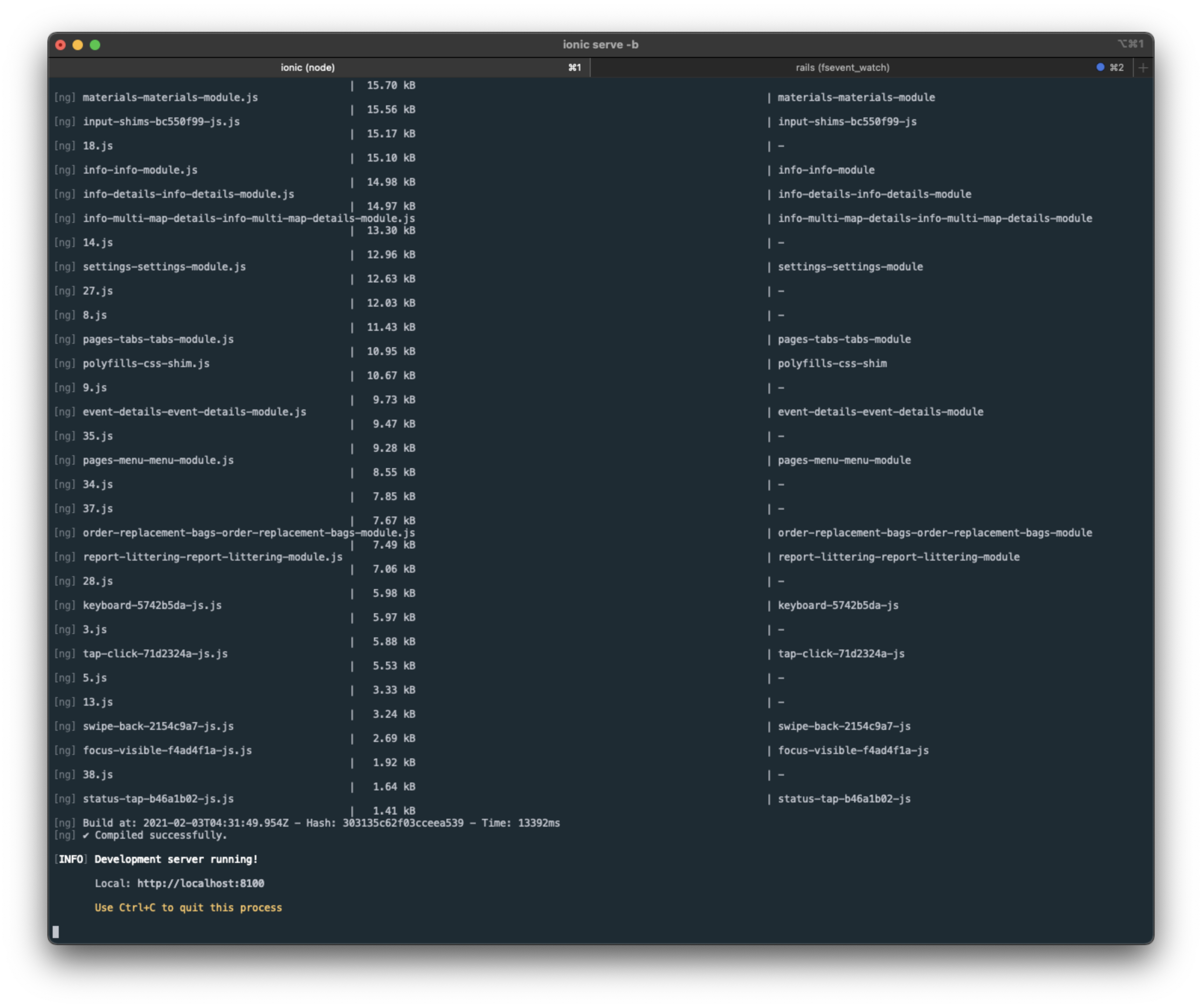 No output colourisation for `ionic serve` · Issue #4636 · ionic-team/ionic-cli · GitHub