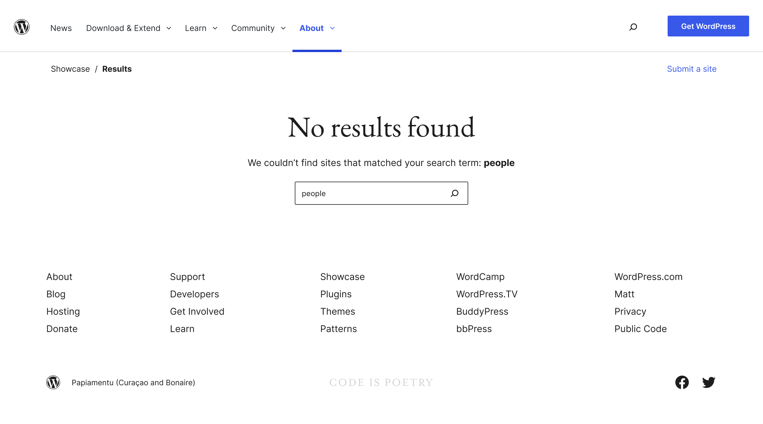 Implement No Search Results Design · Issue #70 · WordPress/wporg-showcase-2022 · GitHub