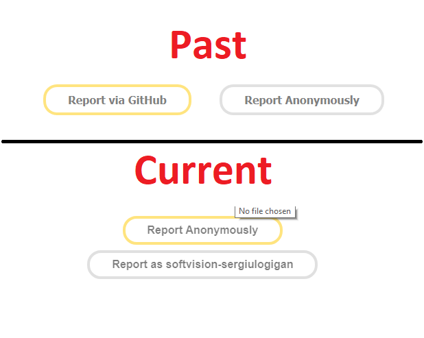 The Report Anonymously button should have gray border · Issue #1650 · webcompat/webcompat.com ...