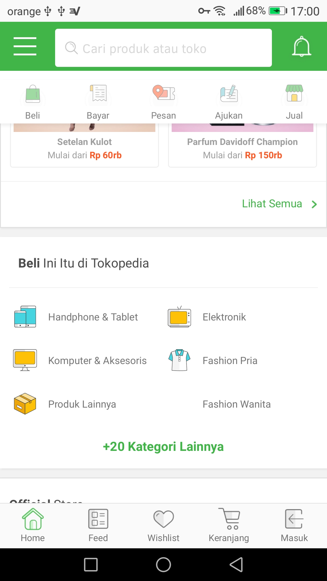 m.tokopedia.com - Sections from the Home Page are missing · Issue ...