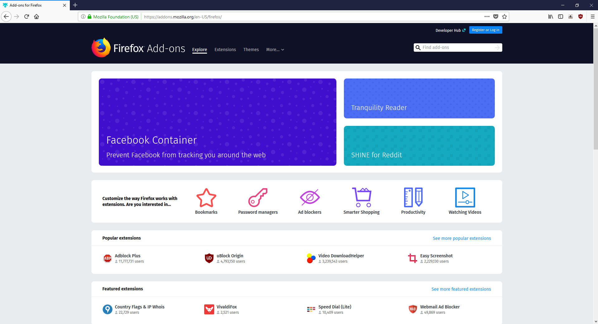 addons.mozilla.org - site is not usable · Issue #16740 · webcompat/web-bugs · GitHub