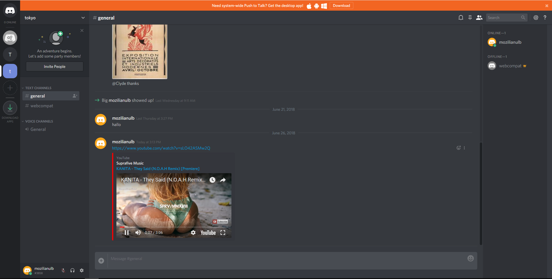 discordapp.com - video or audio doesn't play · Issue #17360 · webcompat/web-bugs · GitHub