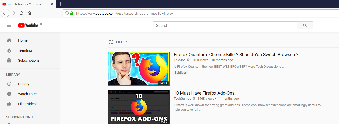www.youtube.com - search box does not contain search terms from URL ...