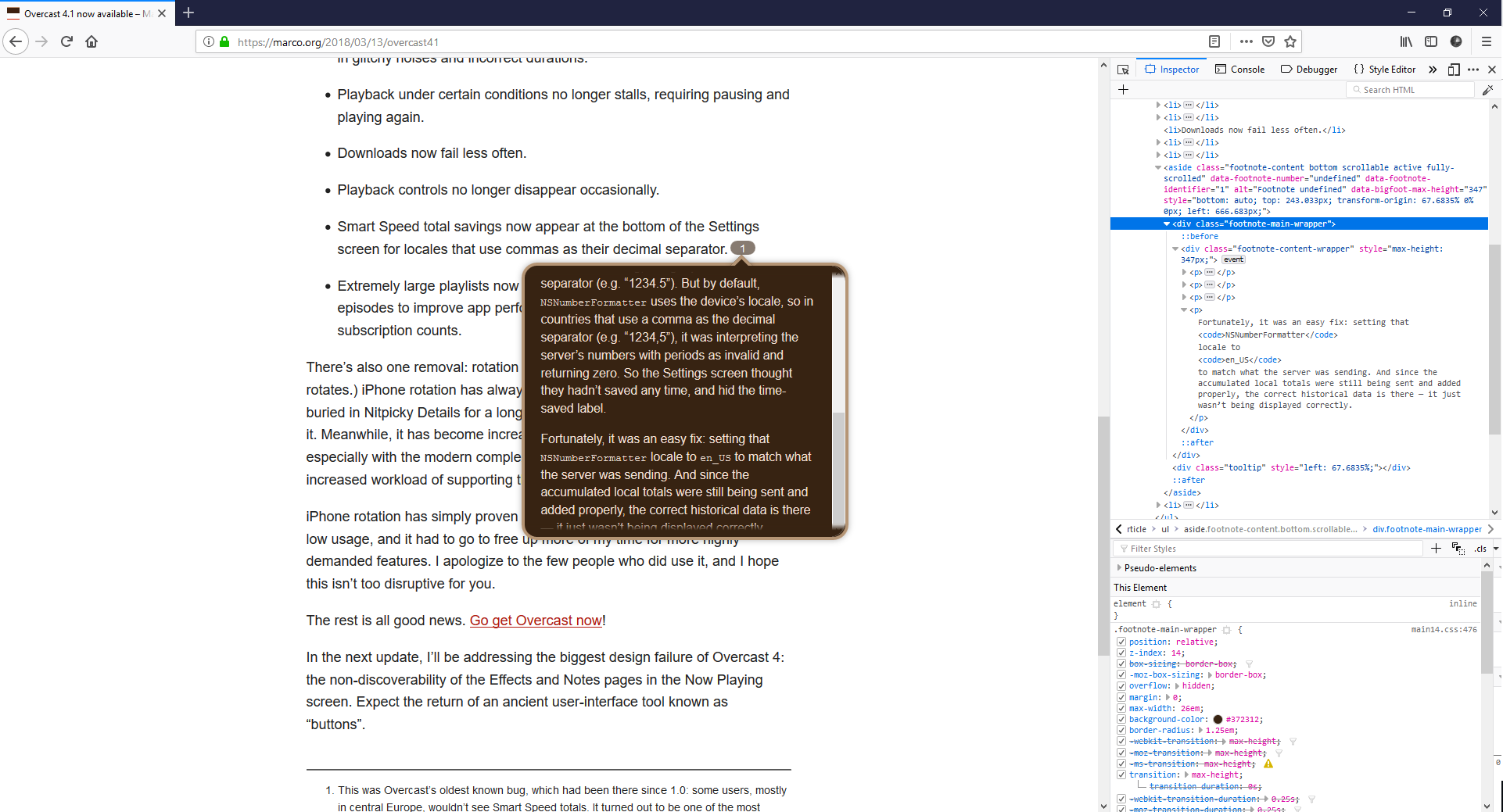 marco.org - Footnote popup is not scrolling completely · Issue #22740 · webcompat/web-bugs · GitHub