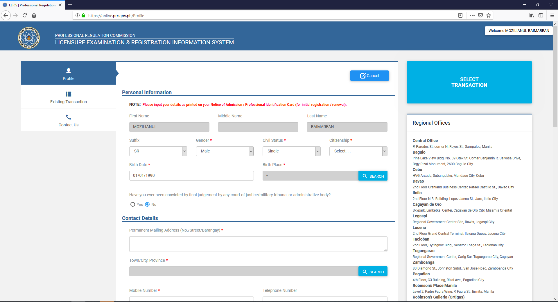 online.prc.gov.ph - site is not usable · Issue #24023 · webcompat/web ...