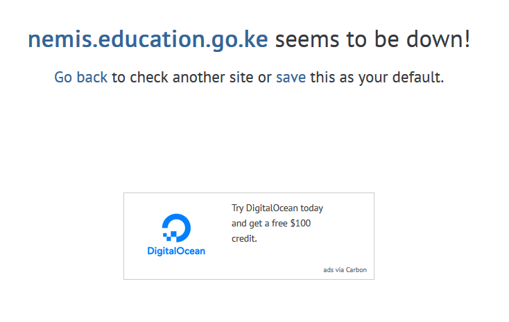 nemis.education.go.ke - desktop site instead of mobile site · Issue ...