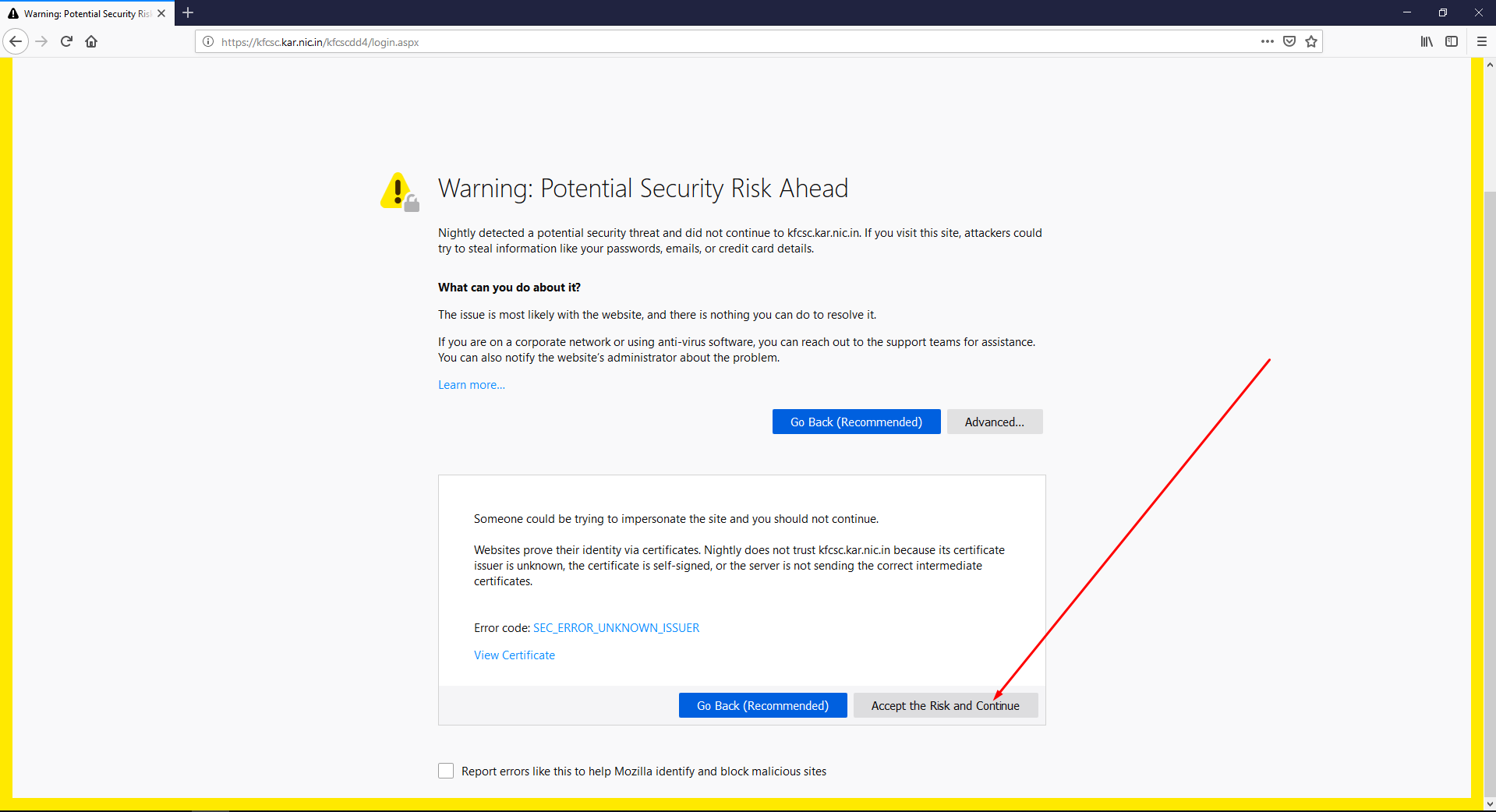kfcsc.kar.nic.in - site is not usable · Issue #24790 · webcompat/web ...