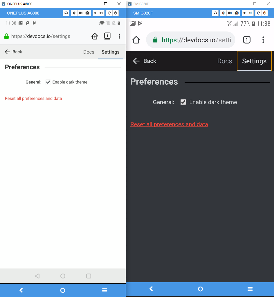 devdocs.io - The preferences (eg. dark mode) doesn't get saved · Issue #31860 · webcompat/web ...