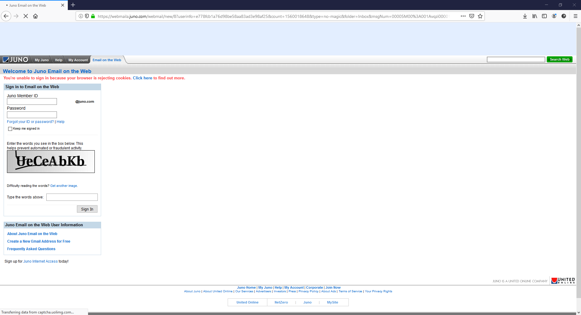 webmaila.juno.com - see bug description · Issue #32661 · webcompat/web ...