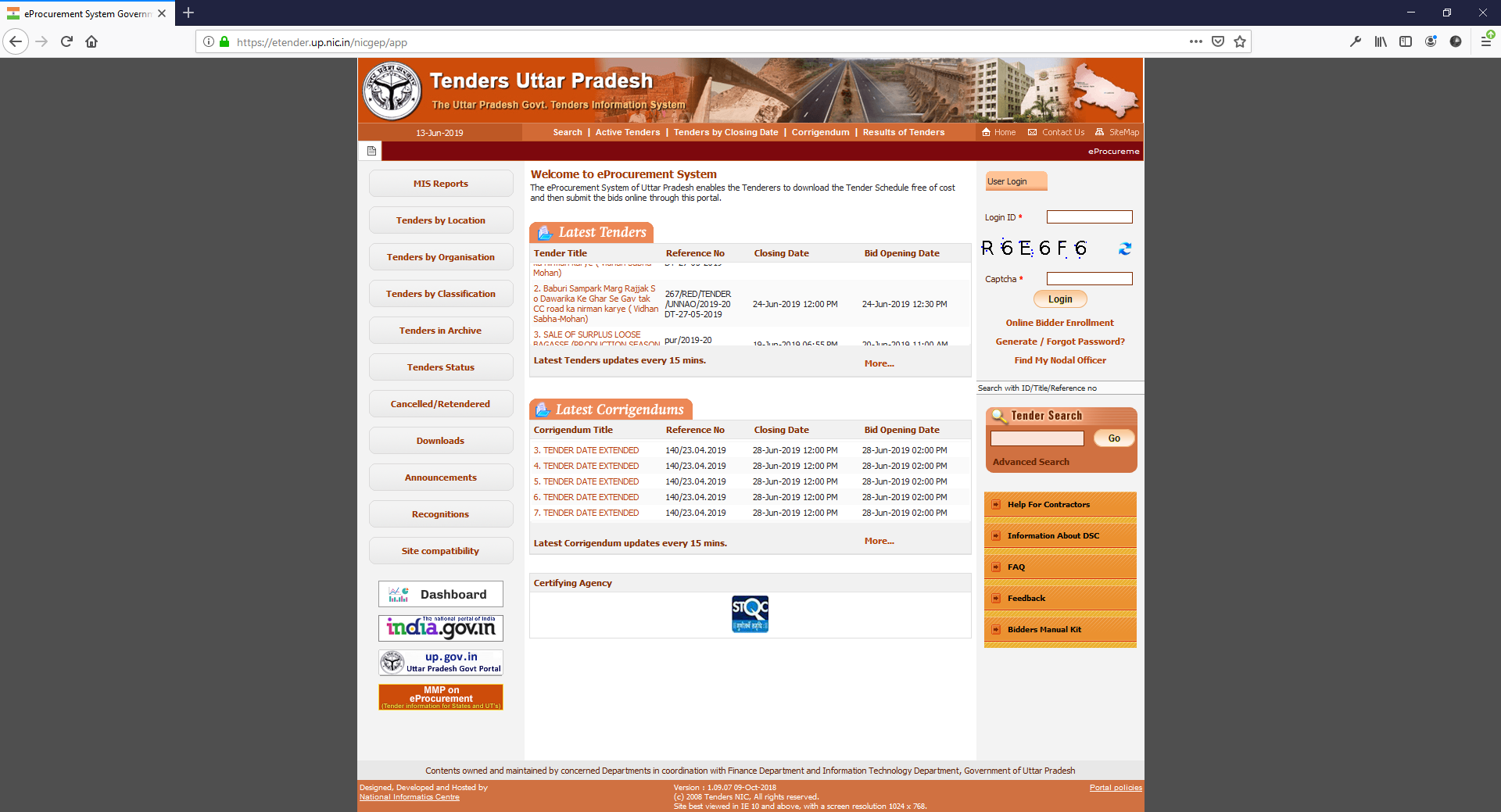 etender.up.nic.in - Security error when accesing the page · Issue ...