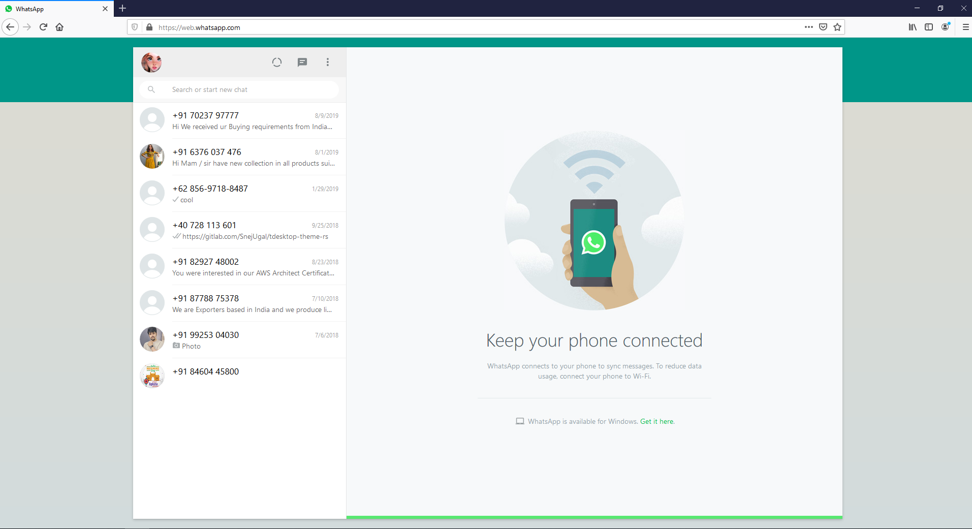 web.whatsapp.com - site is not usable · Issue #37822 · webcompat/web-bugs · GitHub