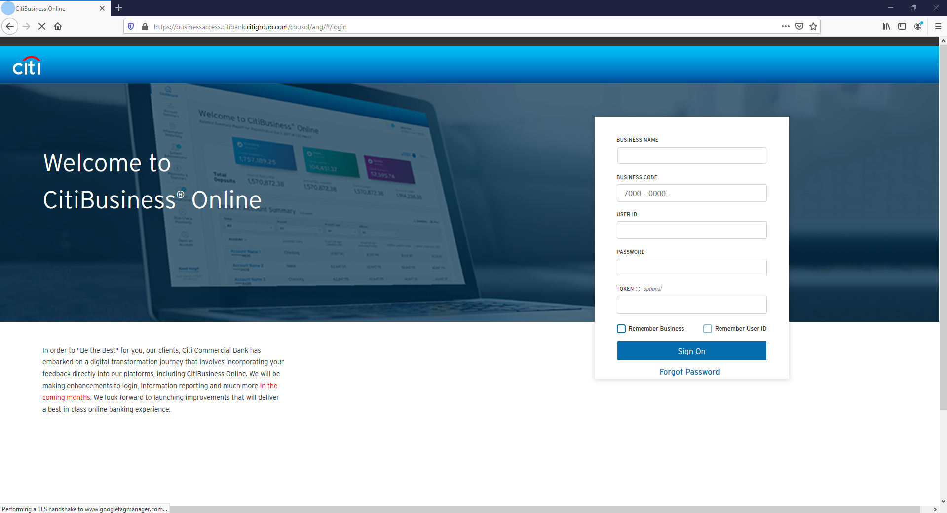 businessaccess.citibank.citigroup.com - site is not usable · Issue #38494 · webcompat/web-bugs ...