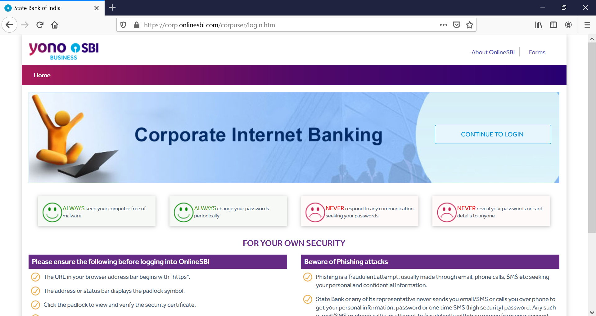 corp.onlinesbi.com - see bug description · Issue #41336 · webcompat/web-bugs · GitHub
