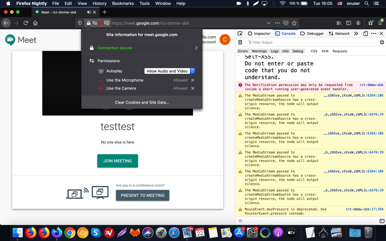 meet.google.com - Camera is not enabled · Issue #42347 · webcompat/web ...