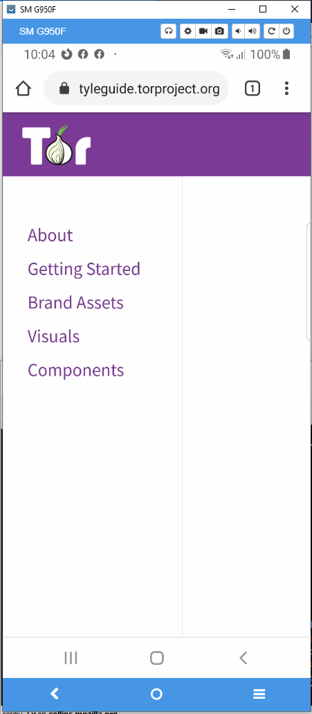 styleguide.torproject.org - site is not usable · Issue #47115 · webcompat/web-bugs · GitHub