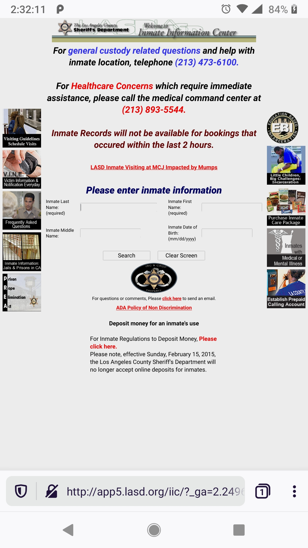 app5.lasd.org - site is not usable · Issue #47358 · webcompat/web-bugs · GitHub