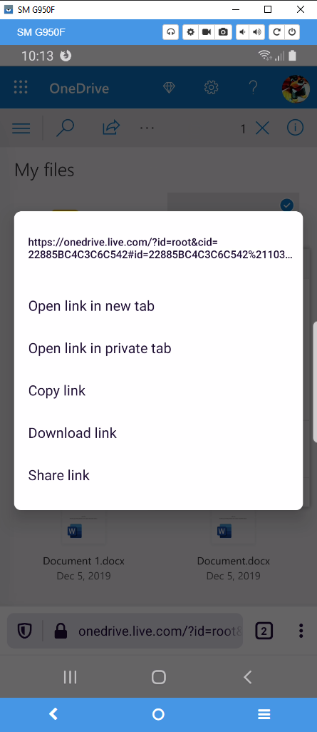 onedrive.live.com - Both contextual menus are triggered when long tapping on an item · Issue ...