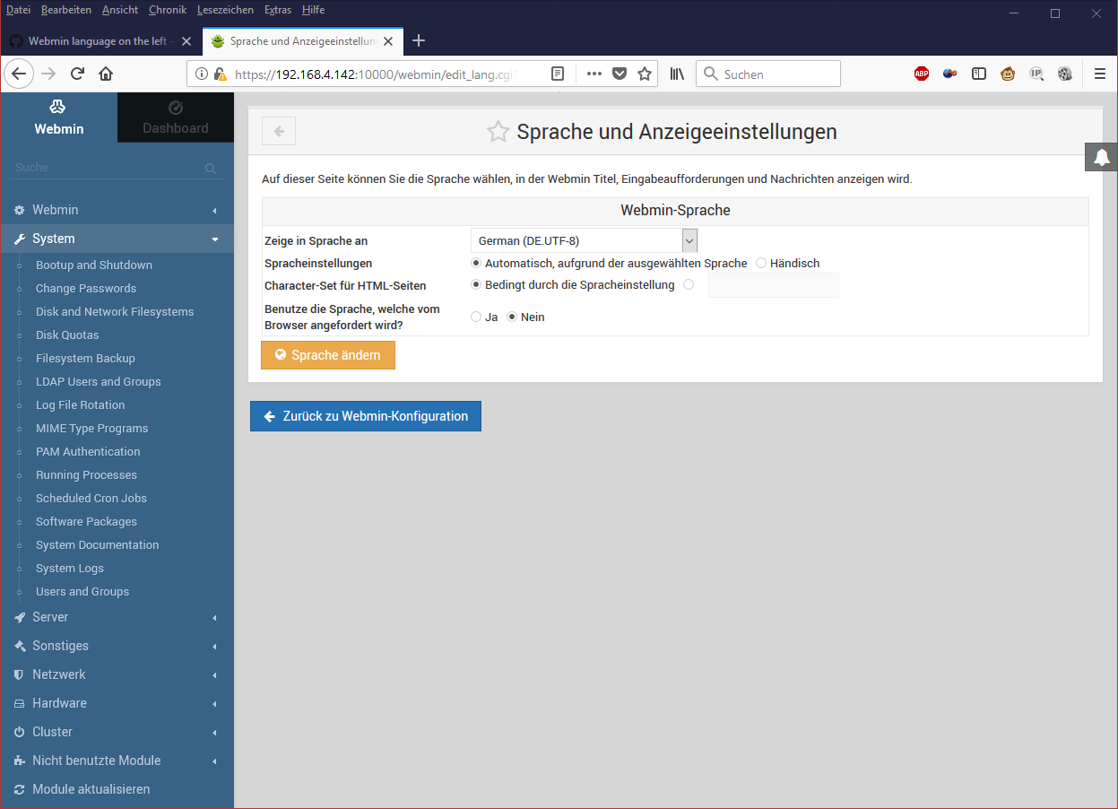 Webmin language on the left - not able to change submenu language · Issue #934 · webmin/webmin ...
