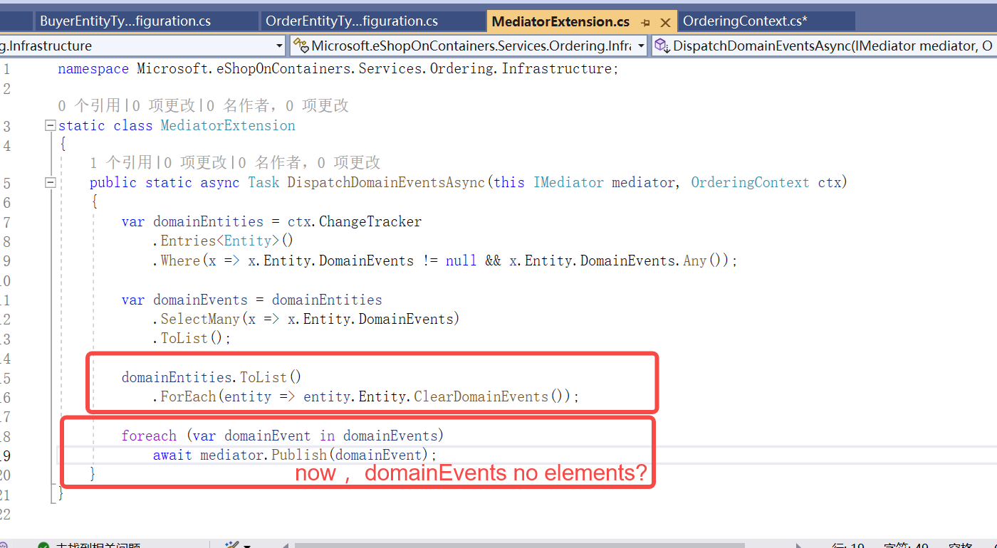 Domainevents No Elements · Issue 2154 · Dotnet Architecture Eshoponcontainers · Github