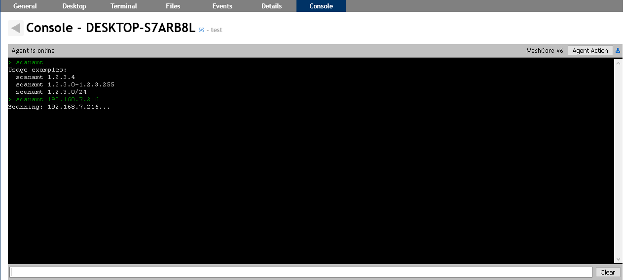 Command 'scanamt' not working · Issue #516 · Ylianst/MeshCentral · GitHub