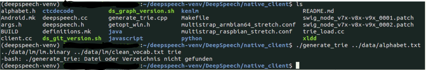 Not able to generate trie file (generate_trie.cpp) · Issue #2021 · mozilla/DeepSpeech · GitHub