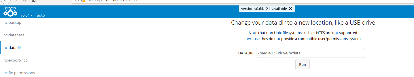 Better Clarity in NCP Admin settings related to database and datadir · Issue #707 · nextcloud ...