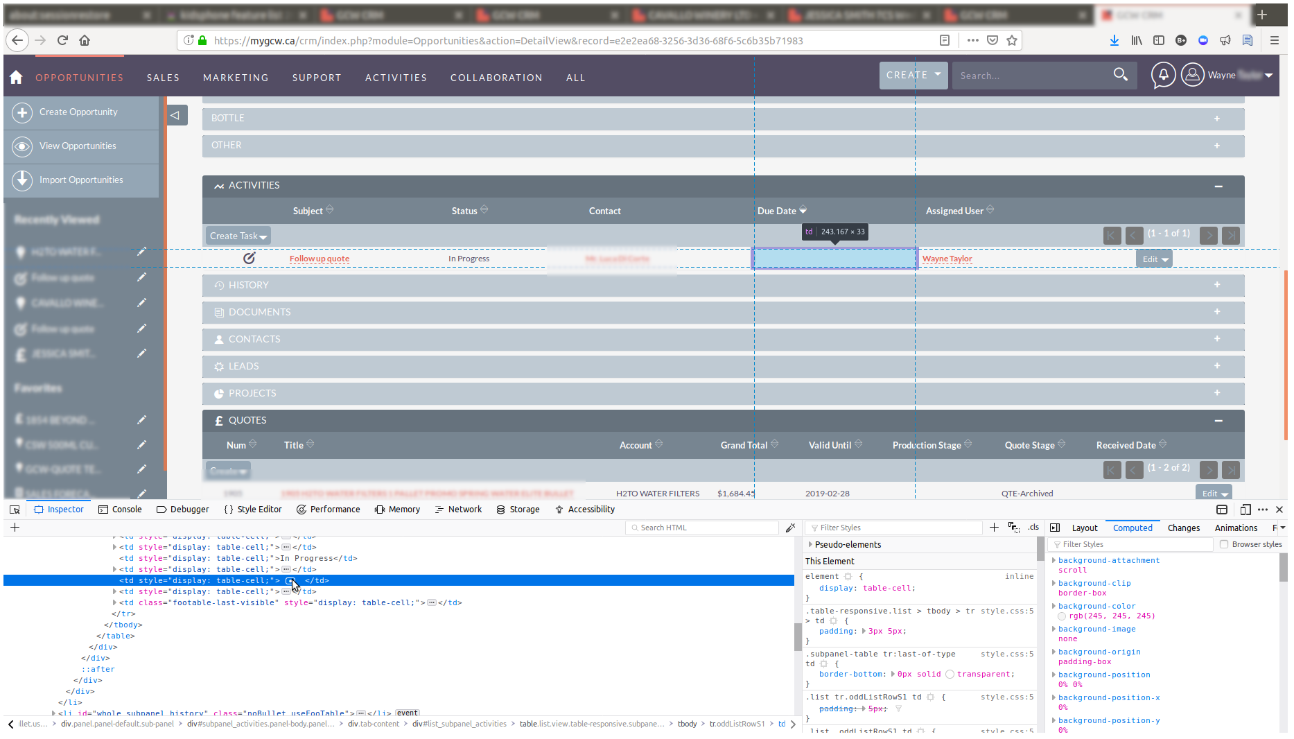 Task Due Date not showing in Opporunities subpanel · Issue #6689 · salesagility/SuiteCRM · GitHub