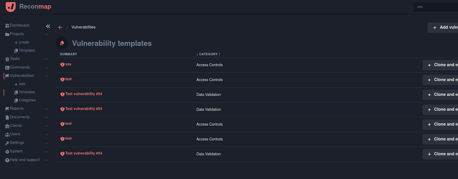 Vulnerabilities: search and filters · Issue #103 · reconmap/reconmap · GitHub