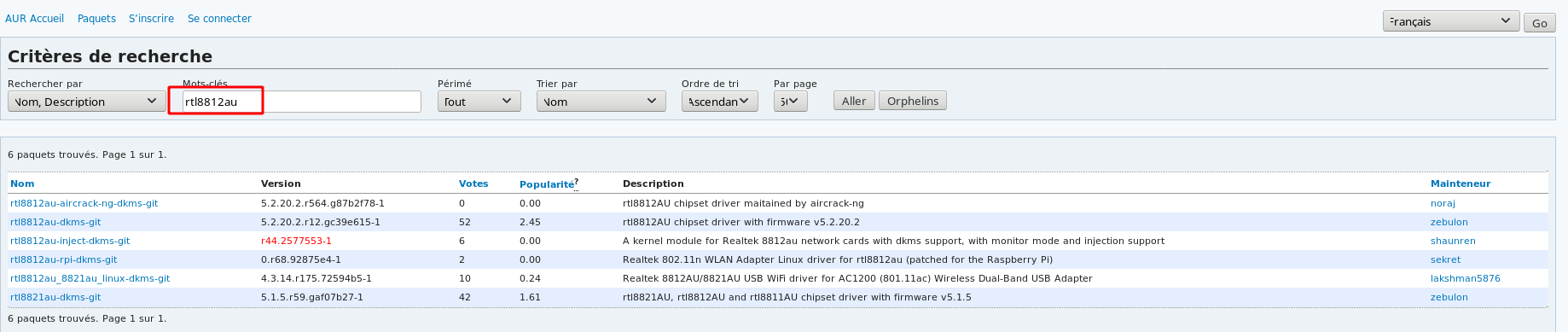 ArchLinux package available · Issue #269 · aircrack-ng/rtl8812au · GitHub
