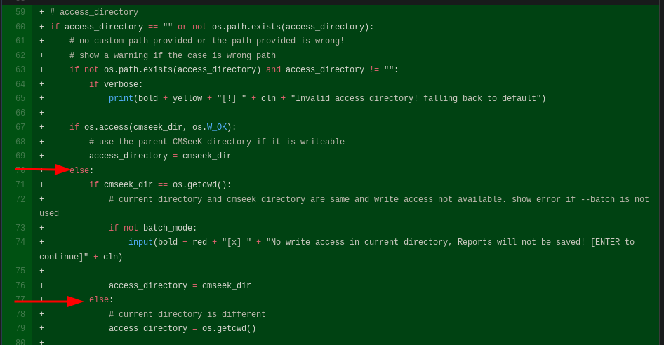cmseek is trying to write in the wrong directory · Issue #76 · Tuhinshubhra/CMSeeK · GitHub
