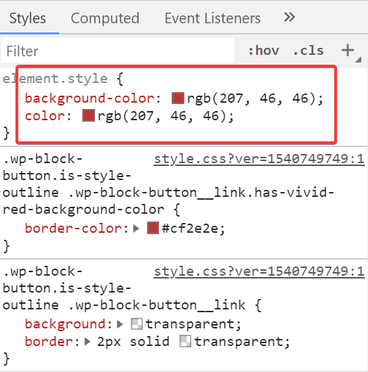 Native Button Block Modifier Classes Should Have Better Gui Controls · Issue 11174 · Wordpress