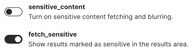 Fetch sensitive feature flag stays active even if sensitive content feature flag is disabled ...