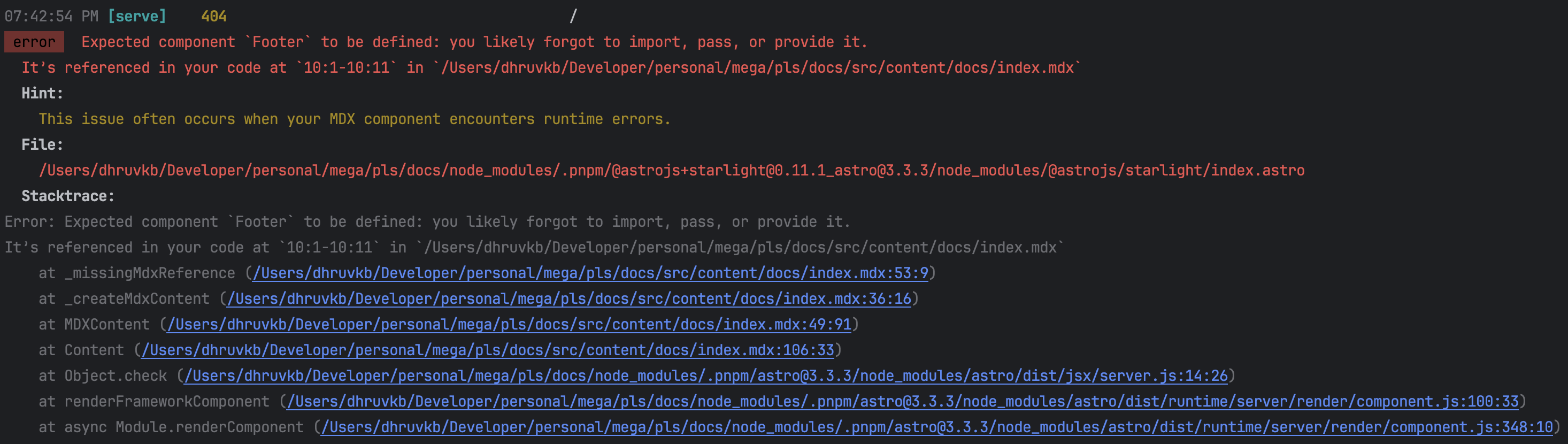 Does not work with Astro v3.3.3 and Starlight v0.11.1 · Issue #26 ...