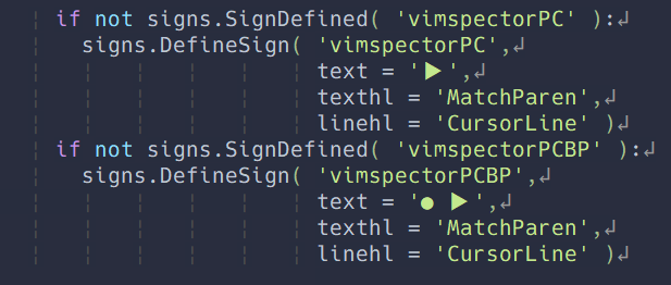 Vim Error Vim Sign E239 Invalid Sign Text · Issue 263 · Puremourning Vimspector · Github