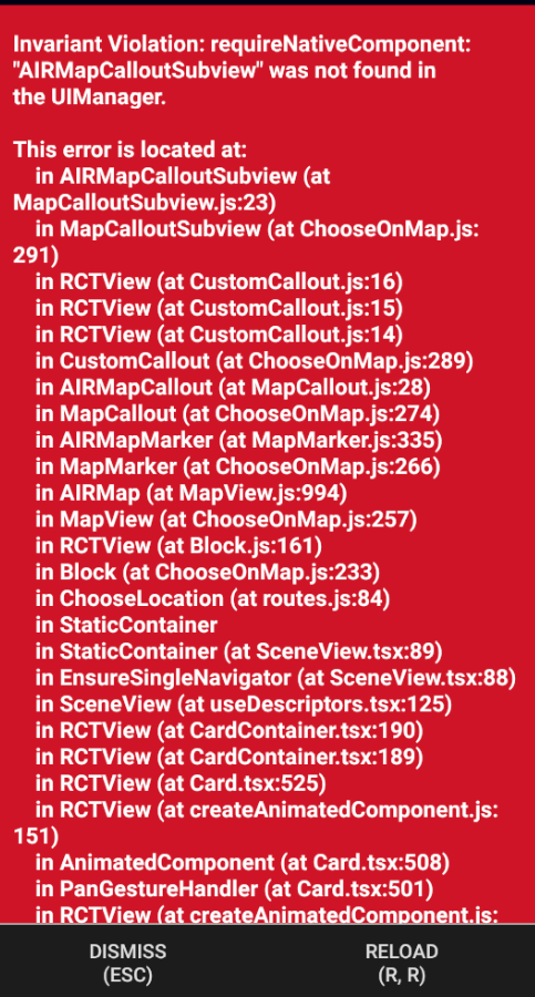CalloutSubview was not found in the UIManager on Android · Issue #3378 · react-native-maps/react ...