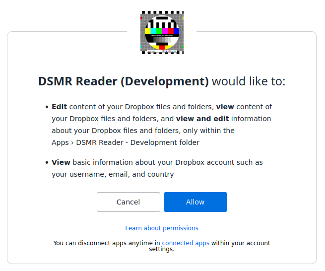 Dropbox integratie via OAuth + PKCE (App Key: w5z4vlw9t2dqq5g) · Issue #1210 · dsmrreader/dsmr ...