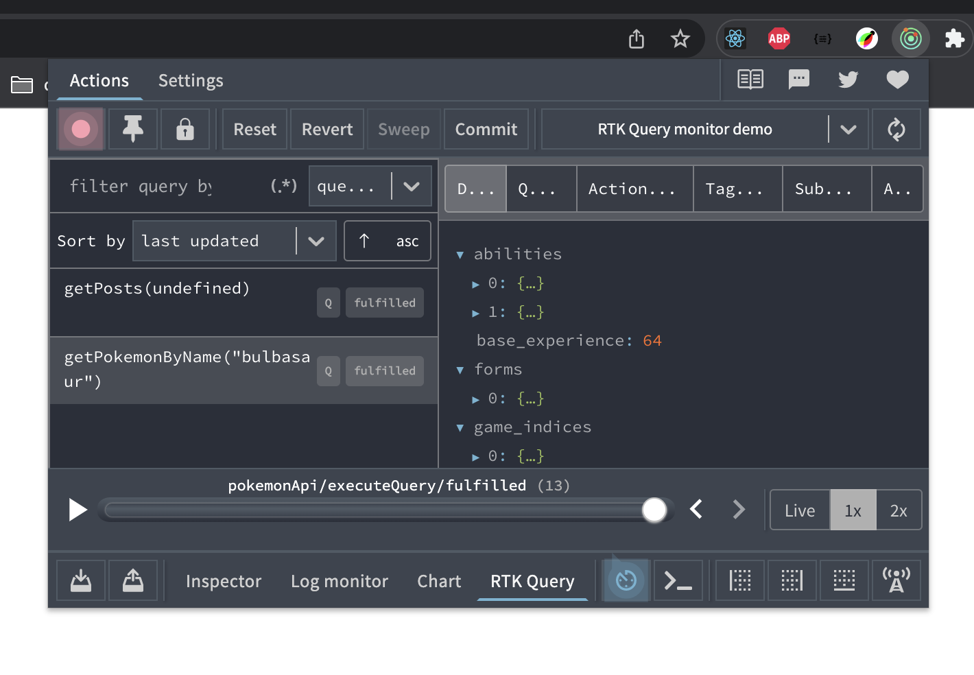 Improve RTK Query monitor to focus more on data · Issue #1126 · reduxjs/redux-devtools · GitHub