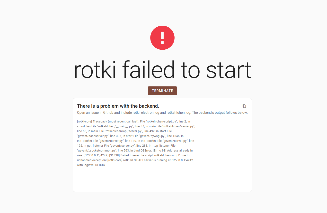 Double Clicking On The Relogin Button After Assets Upgrade Crashes The App · Issue 6114 · Rotki 
