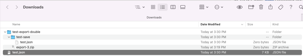 Save And Export Save Two Files Of Which One Is 0 Bytes And The Other Is In The Wrong Folder