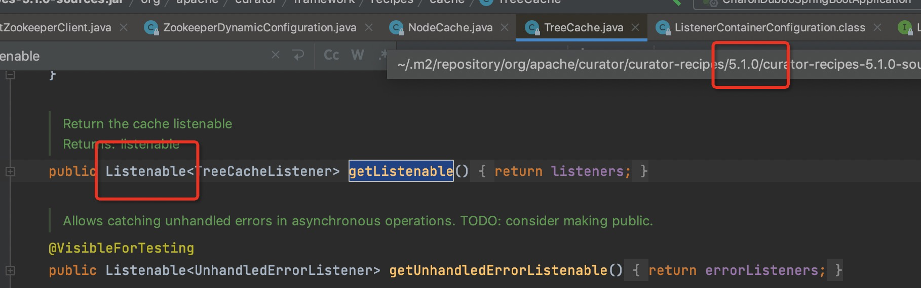2.7.11,java.lang.NoSuchMethodError: org.apache.curator.framework.recipes.cache.NodeCache ...