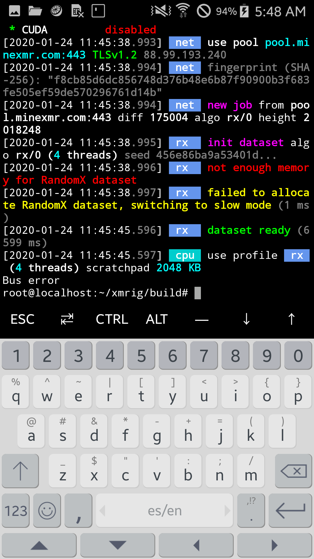 Xmrig bus error arm galaxy s5 · Issue #1514 · xmrig/xmrig · GitHub
