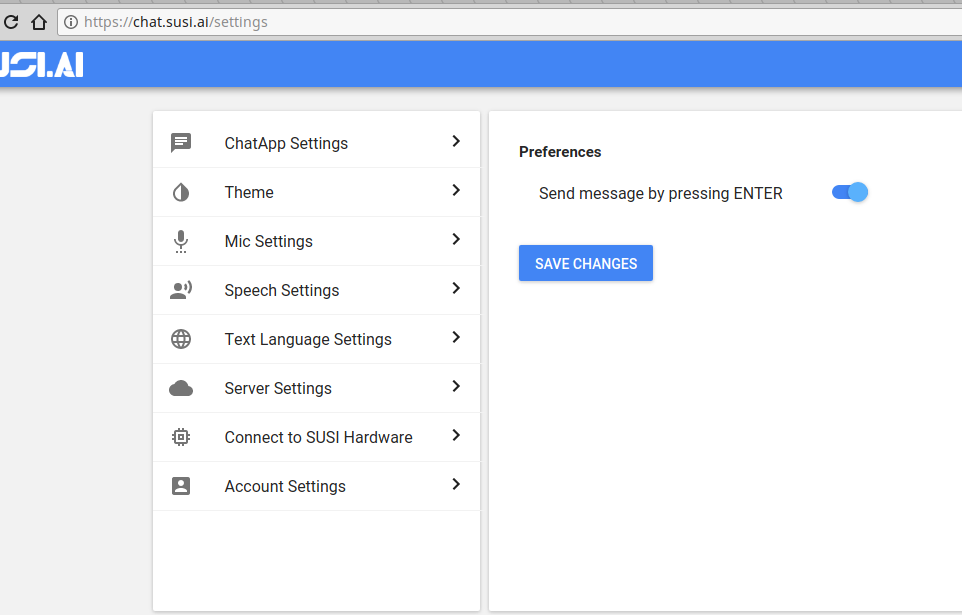 Settings: Improve Save button actions · Issue #819 · fossasia/susi.ai · GitHub