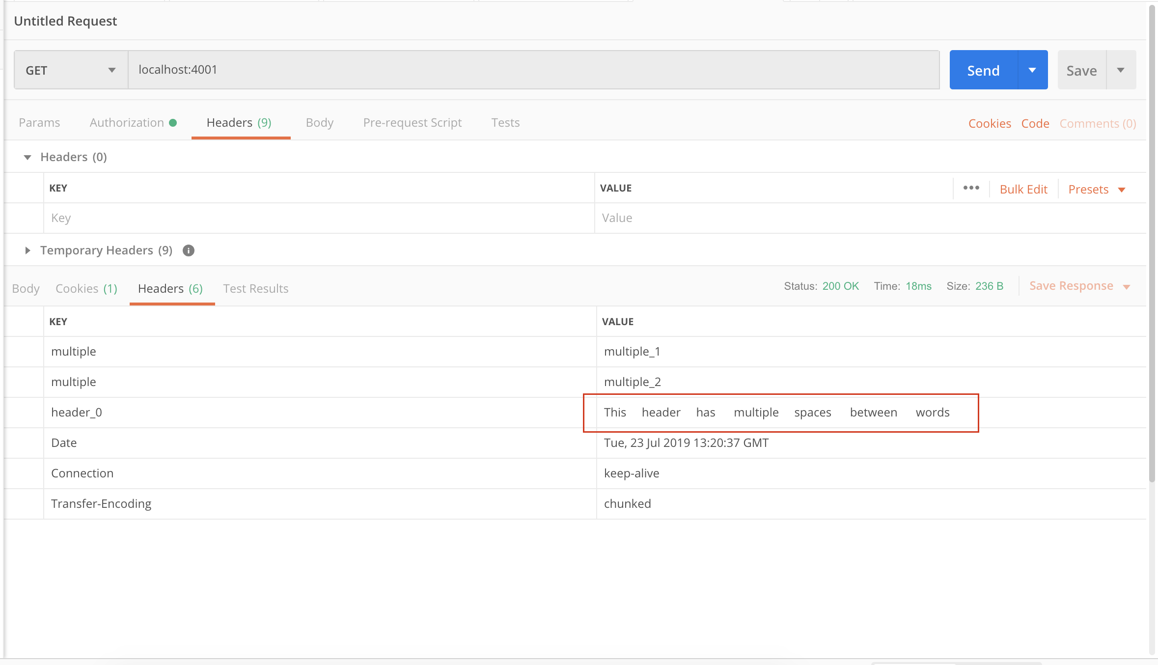 Postman Response Header Ui Does Not Preserve Whitespace · Issue 6699 · Postmanlabs Postman App