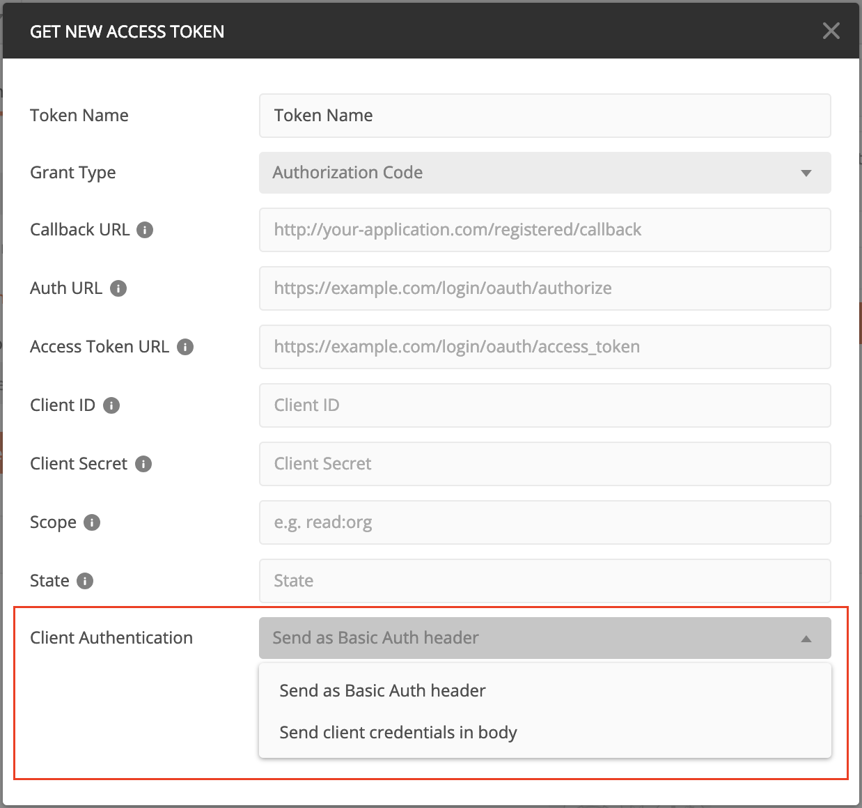 Feature Request Oauth2 Helper Should Allow User To Specify Whether To Include Id And Secret In 