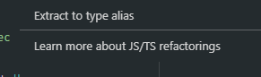 Add option to remove "Learn more about JS/TS refactorings" · Issue #121374 · microsoft/vscode ...